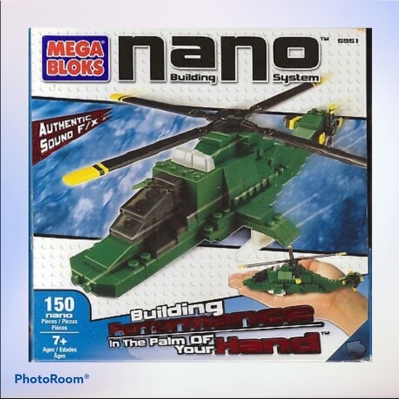 Mega Bloks | Toys | Mega Bloks Nano Building System Military Chopper ...